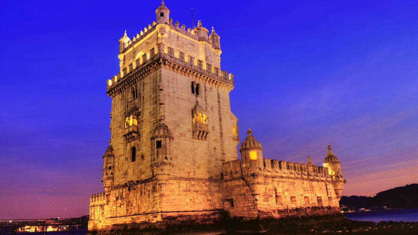 Belem Tower Travel Wallpaper Hd - Belém Tower - 1366x768 Wallpaper ...