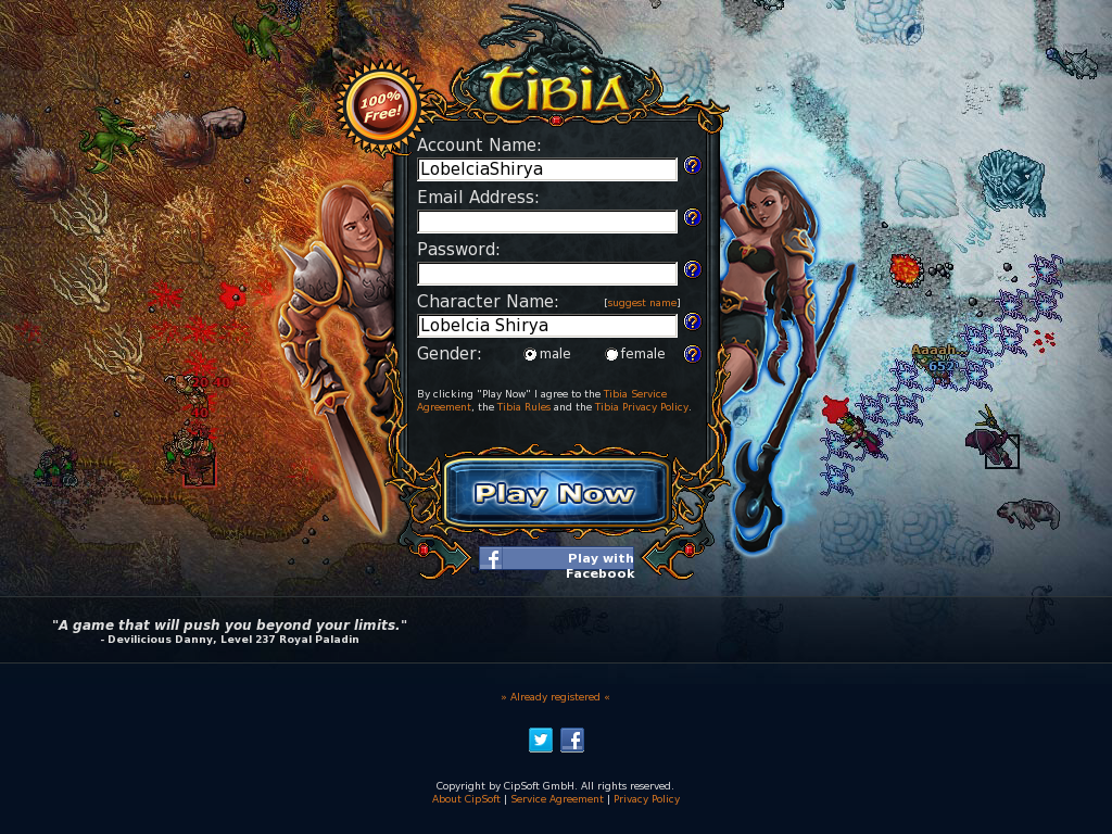 Tibia Game Wallpaper