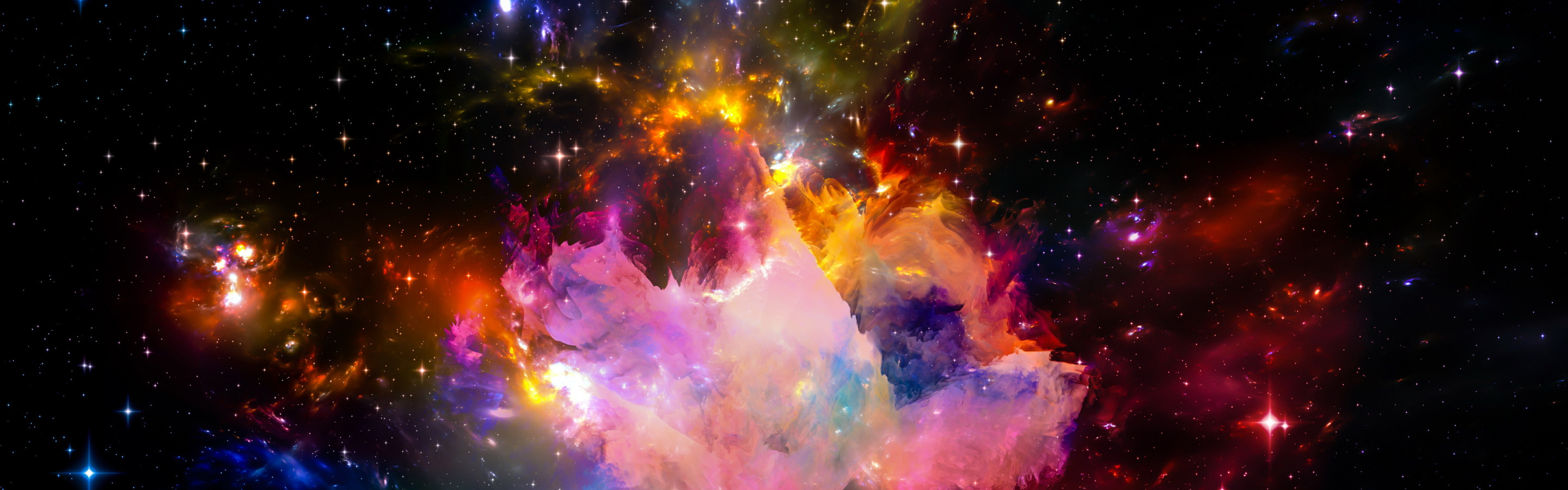 Rainbow Galaxy Background