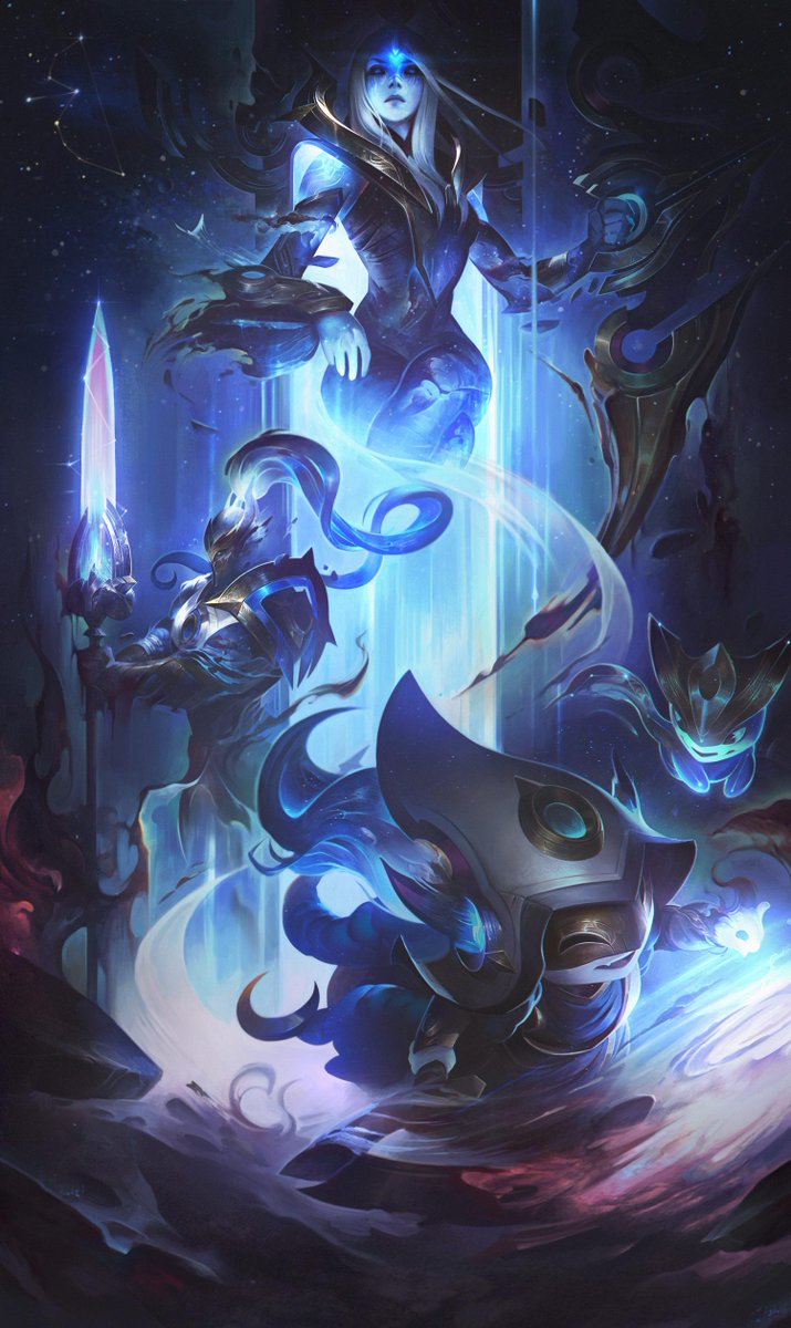 League Of Legends Cosmic Ashe - 715x1200 Wallpaper - teahub.io