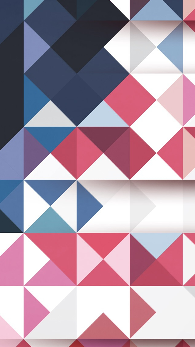 Blue White Red Geometric - 640x1136 Wallpaper - teahub.io