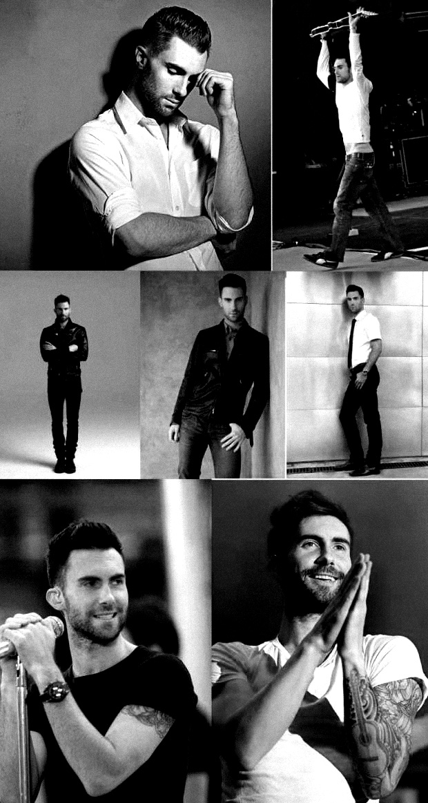 Adam Levine Collage Wallpaper