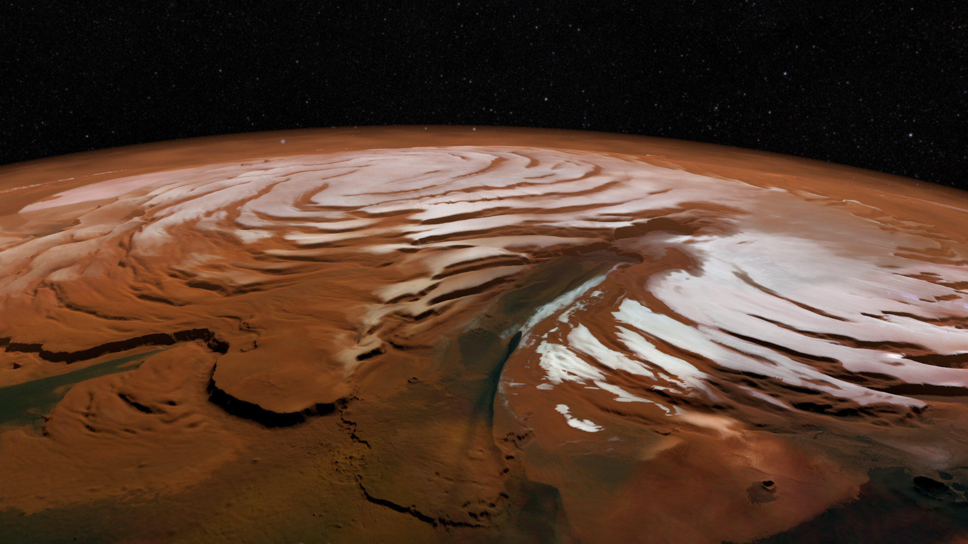 Mars Ice Caps - 1920x1080 Wallpaper - teahub.io