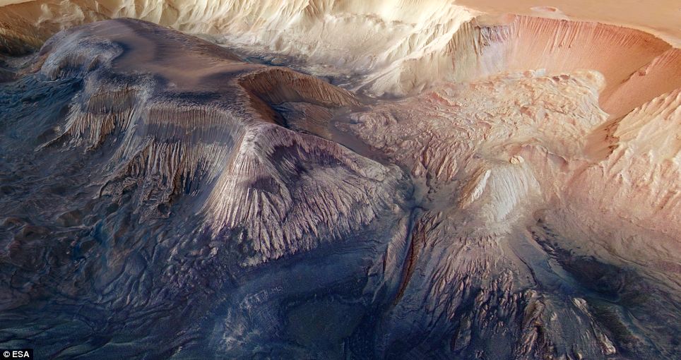 Hebes Chasma - Mars Volcanoes And Canyons - 964x510 Wallpaper - teahub.io