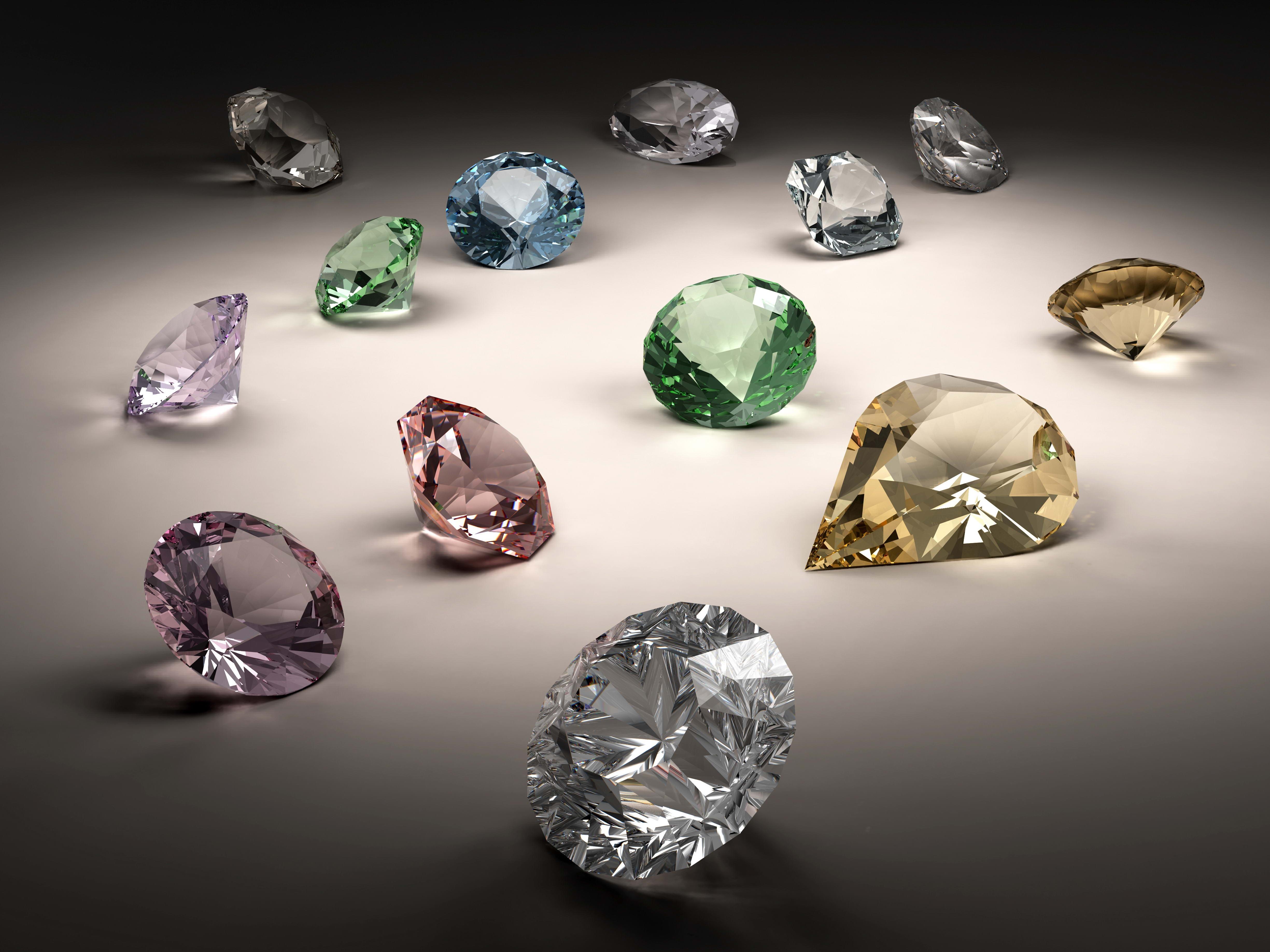Batu, Permata, Berlian - Diamonds Shapes And Colors - 4900x3675 ...