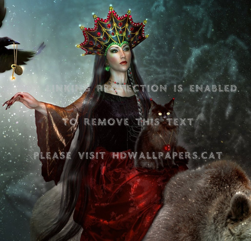 Mara The Slavic Goddess Fantasy Lady Bird - Morana Slavic Art ...