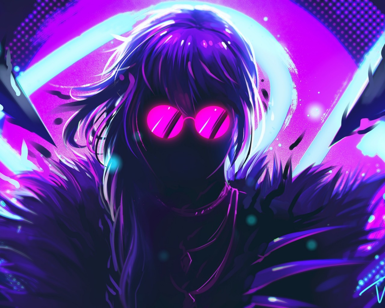 League Of Legends, Kda Eve, Artwork, Neon - Kda Evelynn - 1280x1024 ...