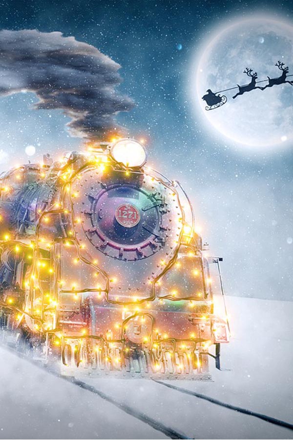 Christmas Train - 600x900 Wallpaper - teahub.io
