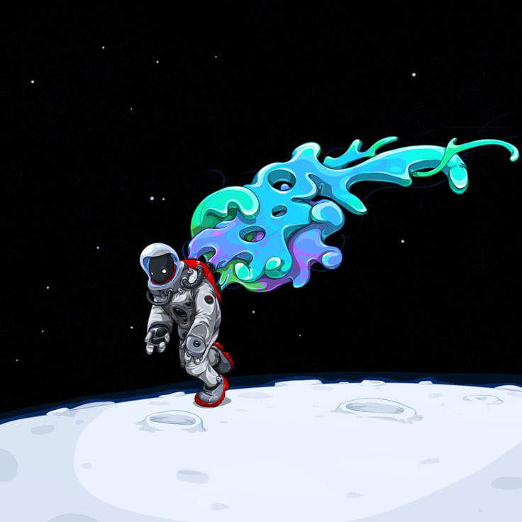 Moon Man Background - 736x736 Wallpaper - teahub.io