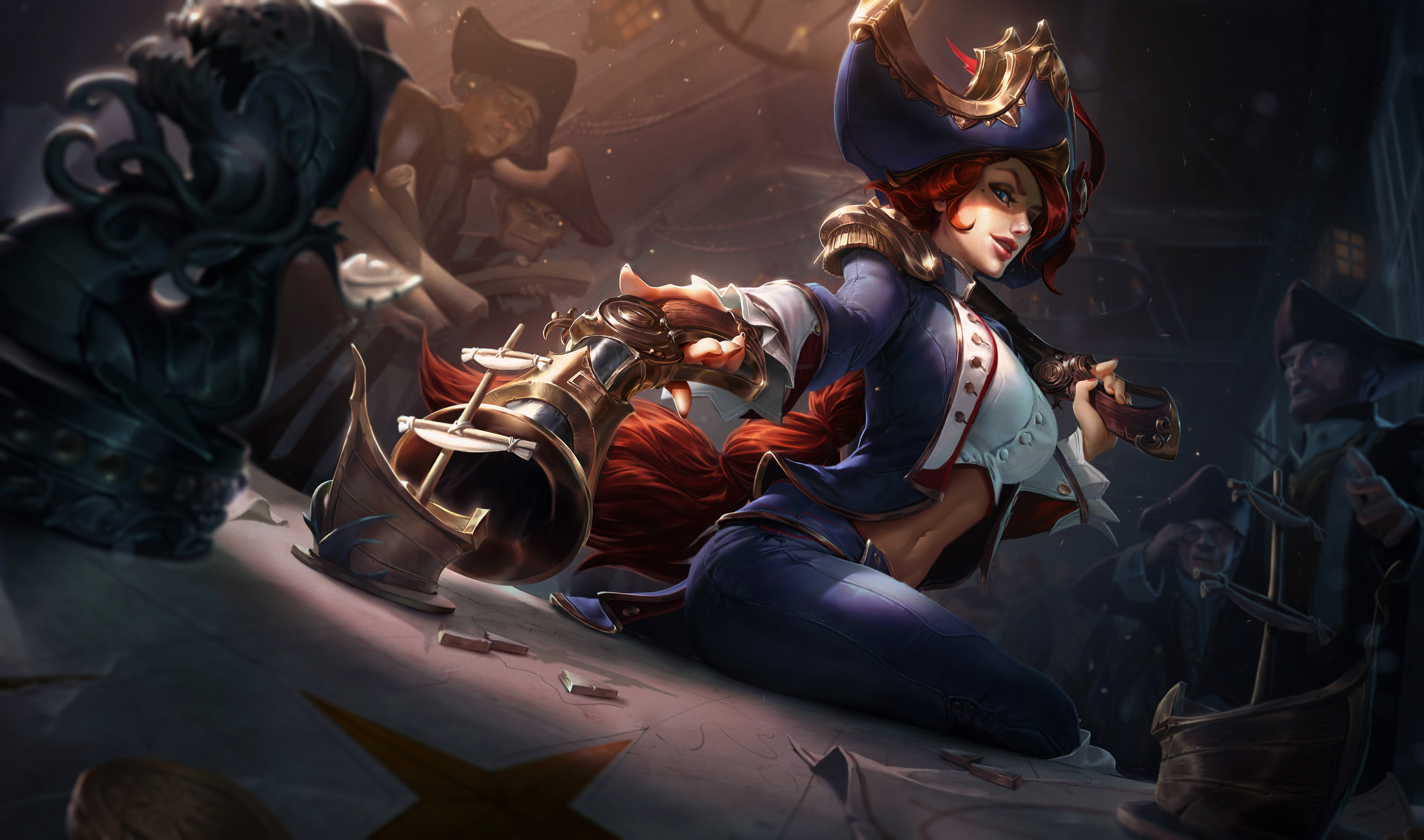 Miss Fortune Waterloo Splash Art - 7000x4130 Wallpaper - teahub.io