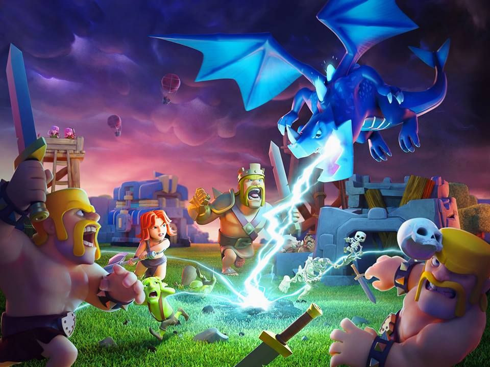 Clash Of Clans Electro Dragon - 960x720 Wallpaper - teahub.io