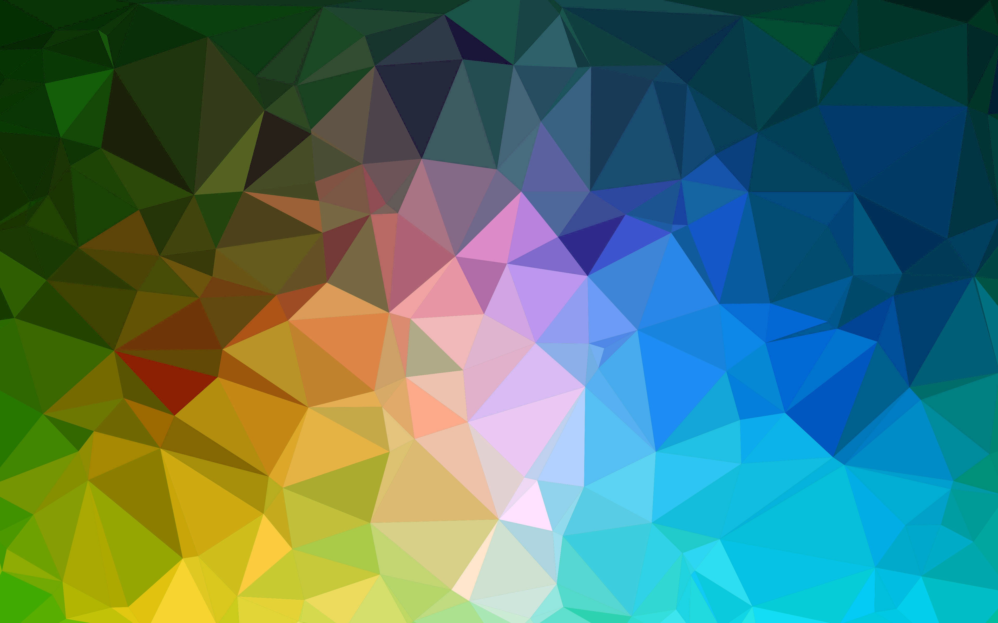 Green Polygons Cool Wallpaper - Polygons Pattern - 3840x2400 Wallpaper ...