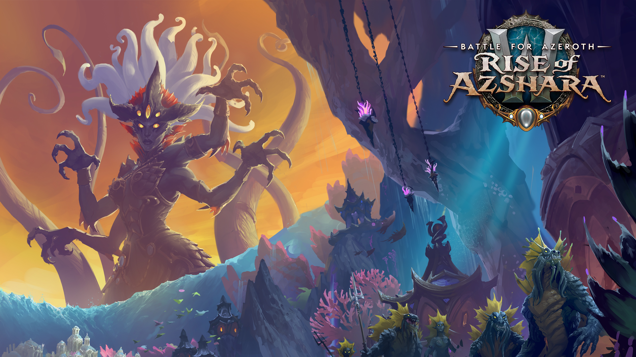 Rise Of Azshara Art - 2560x1440 Wallpaper - teahub.io