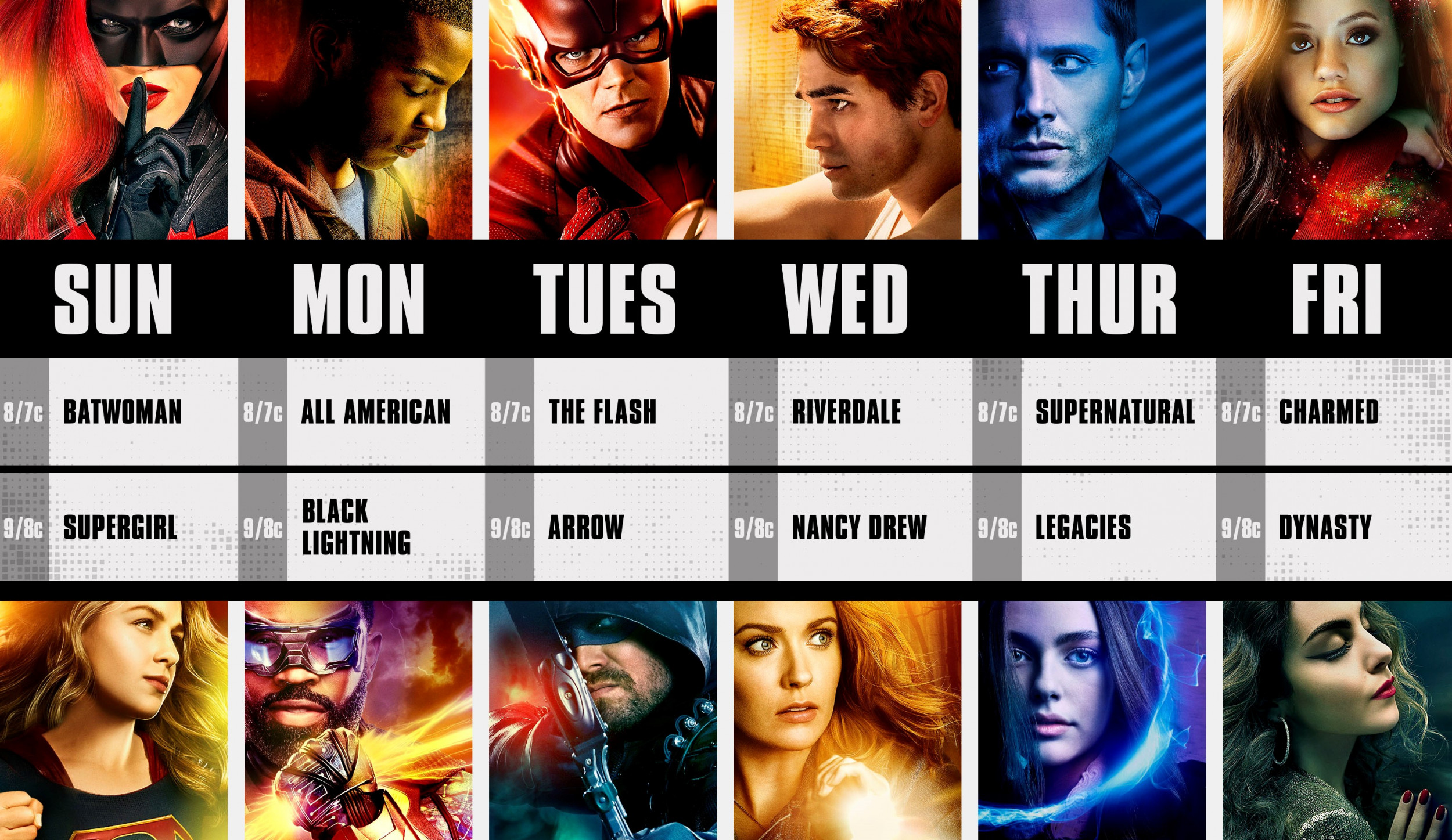 Cw Midseason Schedule - Cw Fall Lineup 2019 - 2500x1447 Wallpaper ...