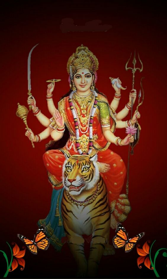 Wallpaper Maa Durga Hindu Goddess - Shri Lakshmi Kali Saraswati Mantra ...
