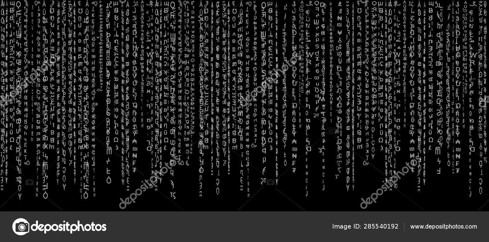 Matrix Black And White - 1600x791 Wallpaper - teahub.io