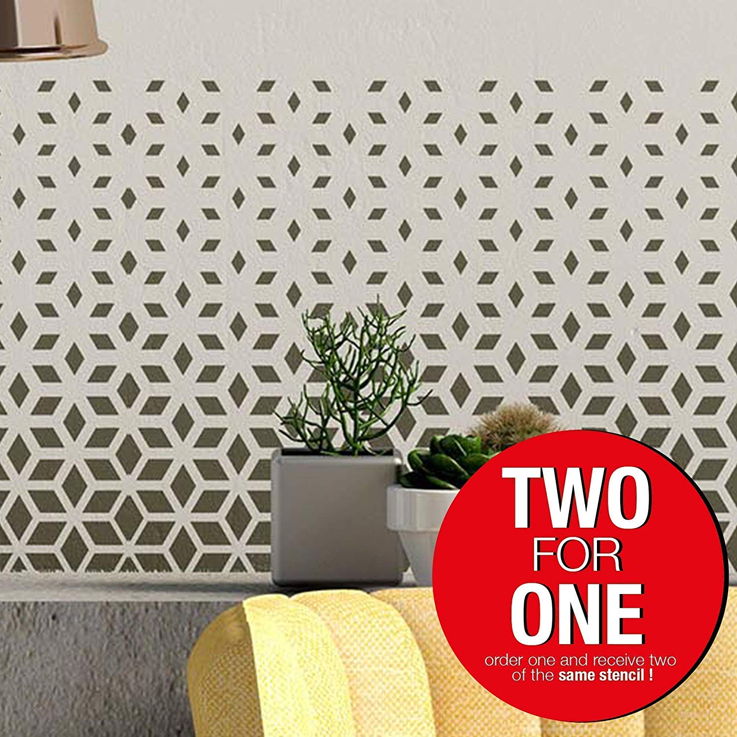 Wall Stencils Geometric - 1500x1500 Wallpaper - teahub.io