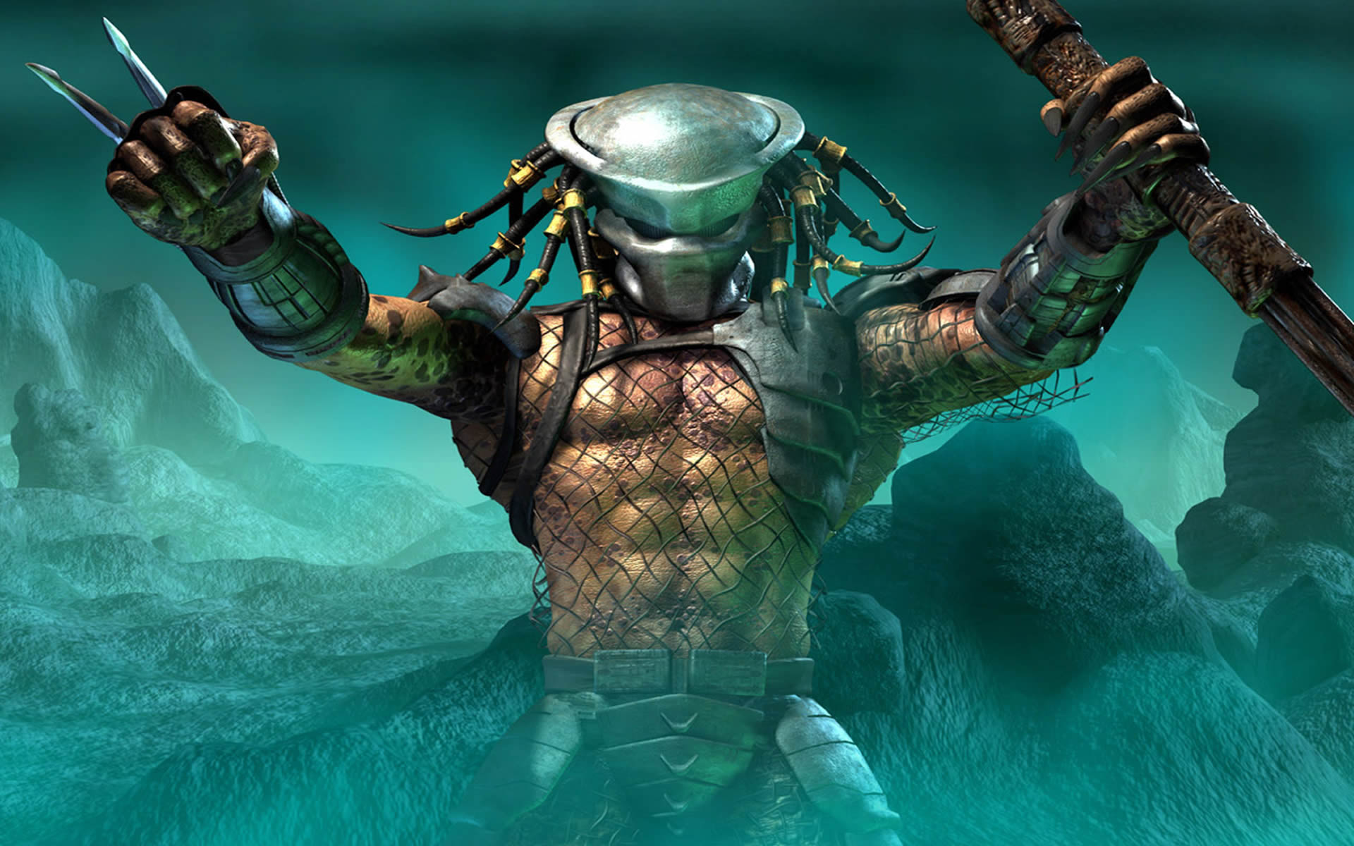 Posing Predator - Aliens Vs Predator - 1920x1200 Wallpaper - teahub.io