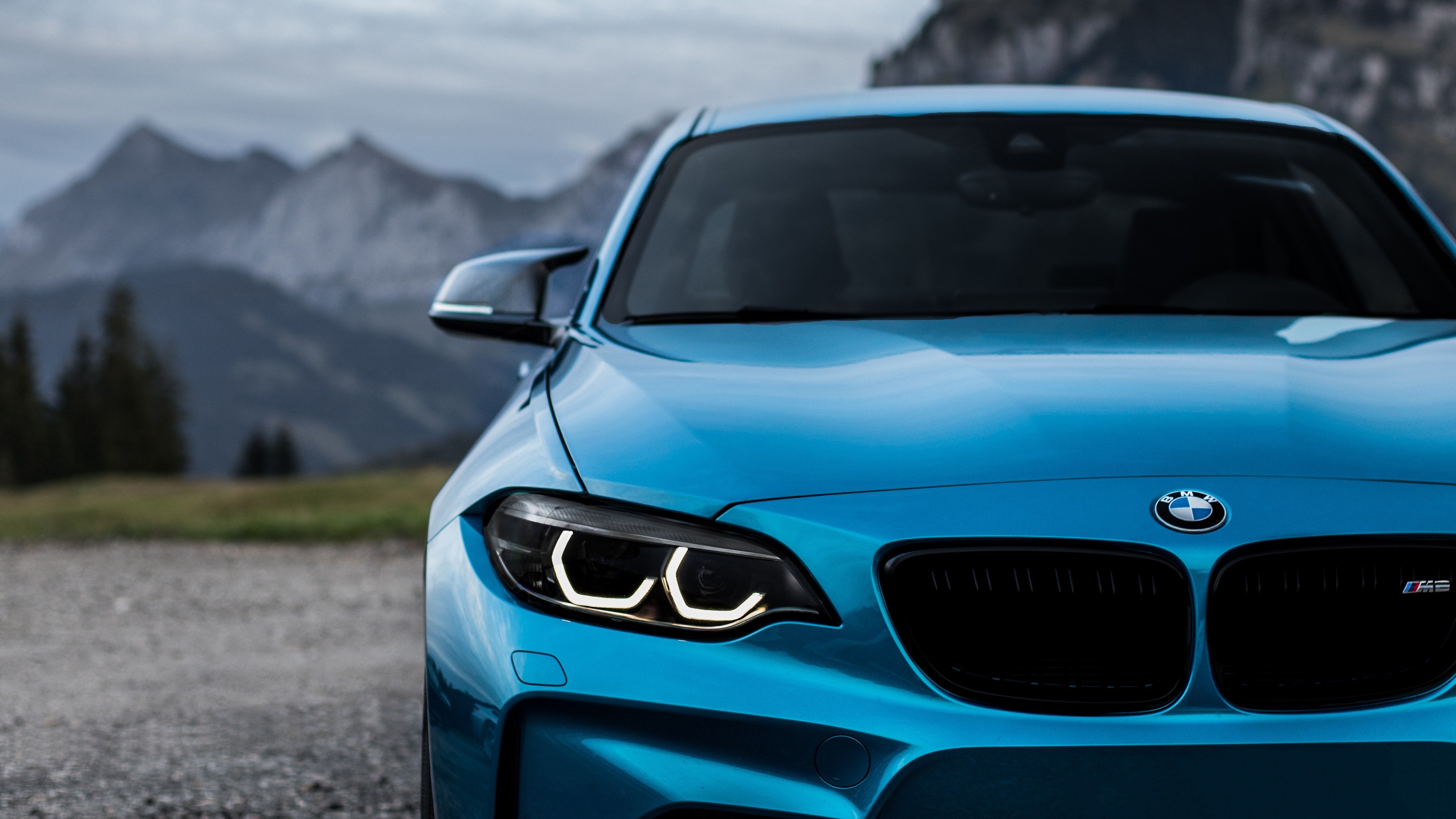 3840x2160, Wallpaper Bmw M2, Bmw, Front View, Blue, - Bmw M2 ...