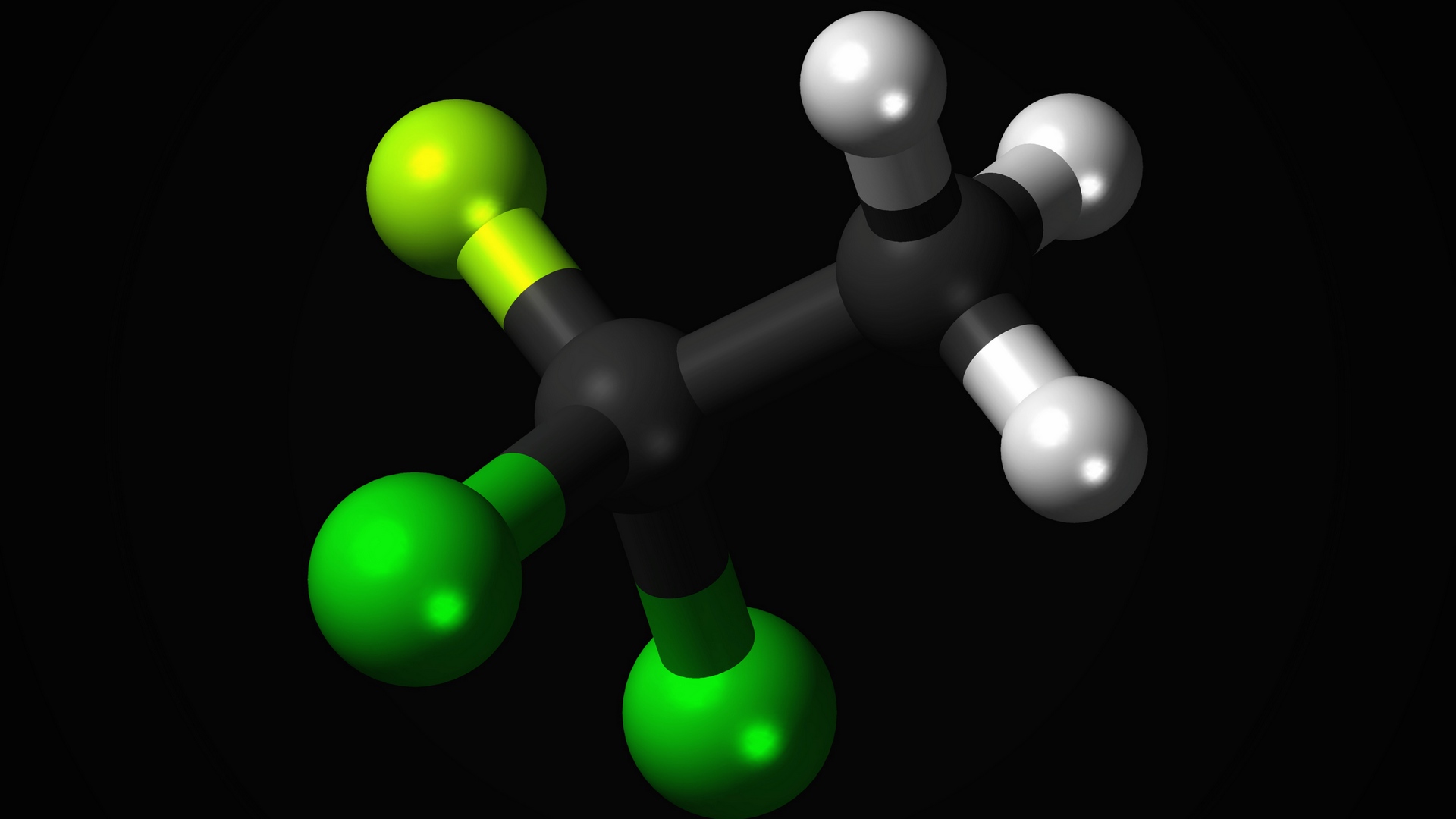 Wallpaper Chlorofluorocarbons, Dichlor, Molecule, Structure, - Blue 3d ...
