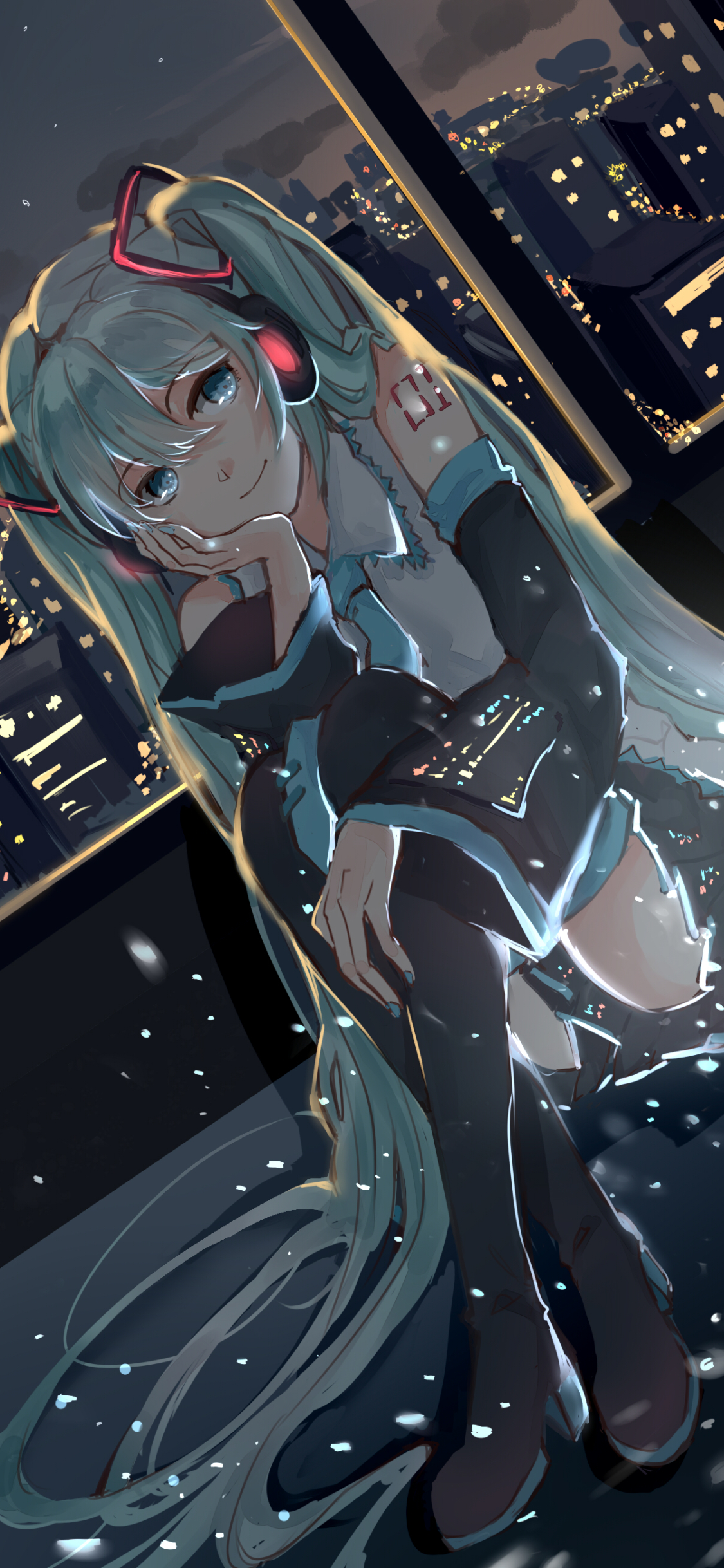 Hatsune Miku Night - 1125x2436 Wallpaper - teahub.io