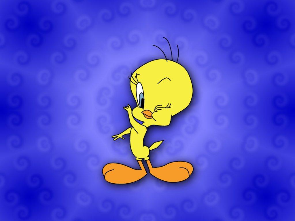 Tweety Bird Blue Background - 1024x768 Wallpaper - teahub.io
