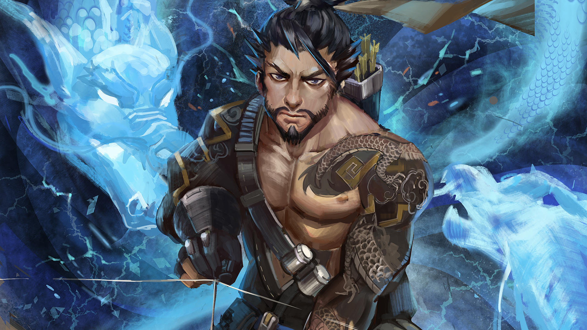Overwatch Wallpaper Hanzo Dragon - 1920x1080 Wallpaper - teahub.io