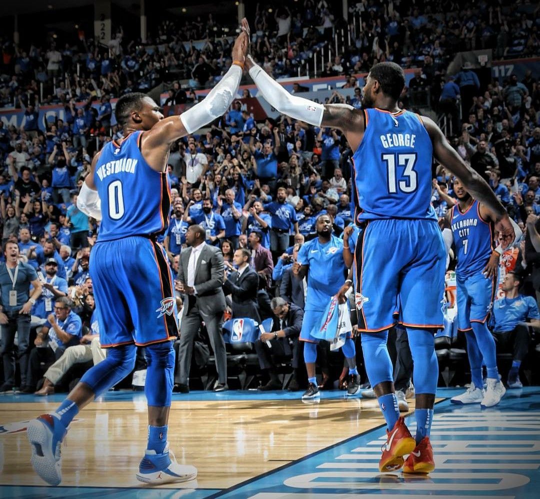 Paul George And Westbrook - 1080x997 Wallpaper - teahub.io