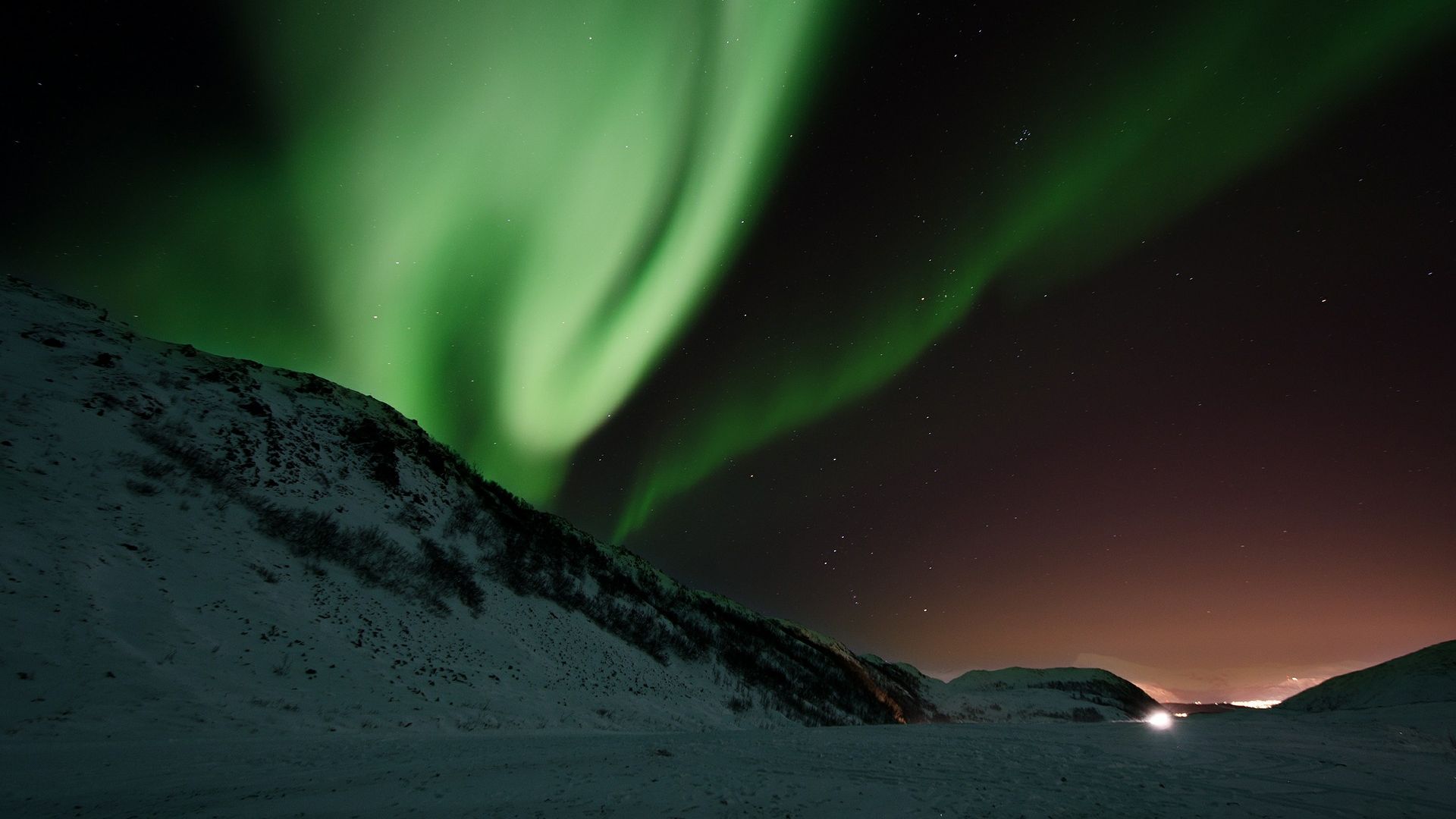 Norway Aurora Green View Hd Wallpaper - Aurora - 1920x1080 Wallpaper ...