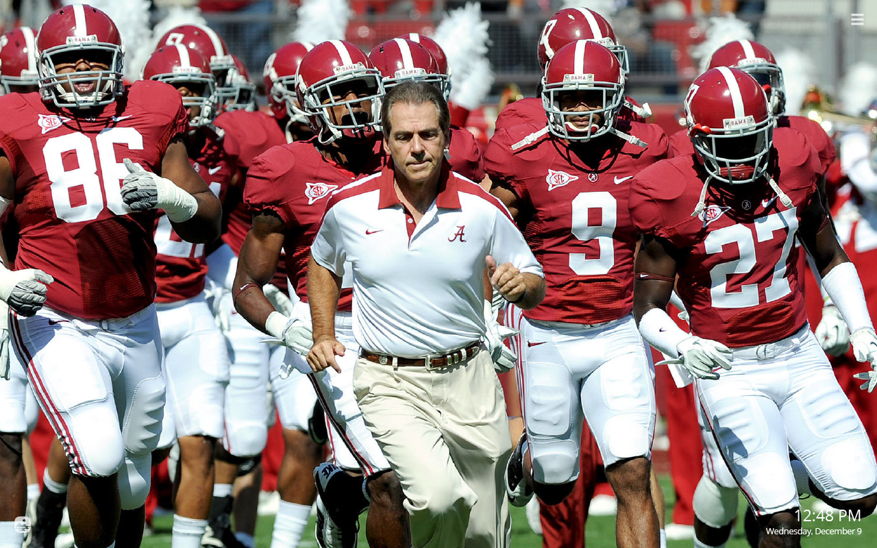 Alabama Football Team Running Out - 1280x800 Wallpaper - teahub.io