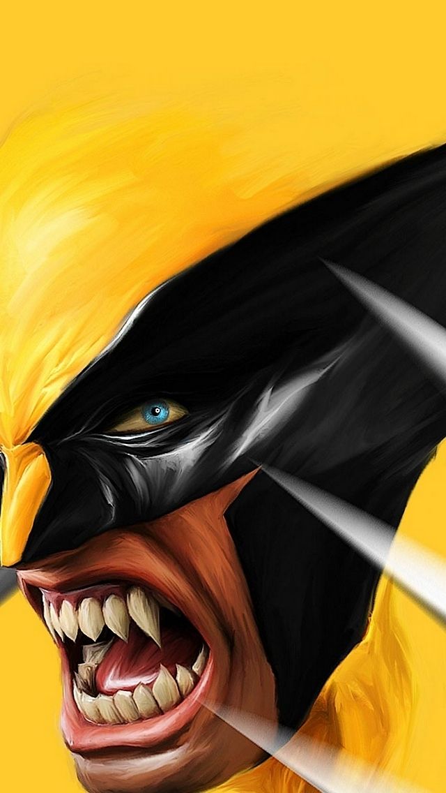 Black And Yellow Wolverine - 640x1136 Wallpaper - teahub.io