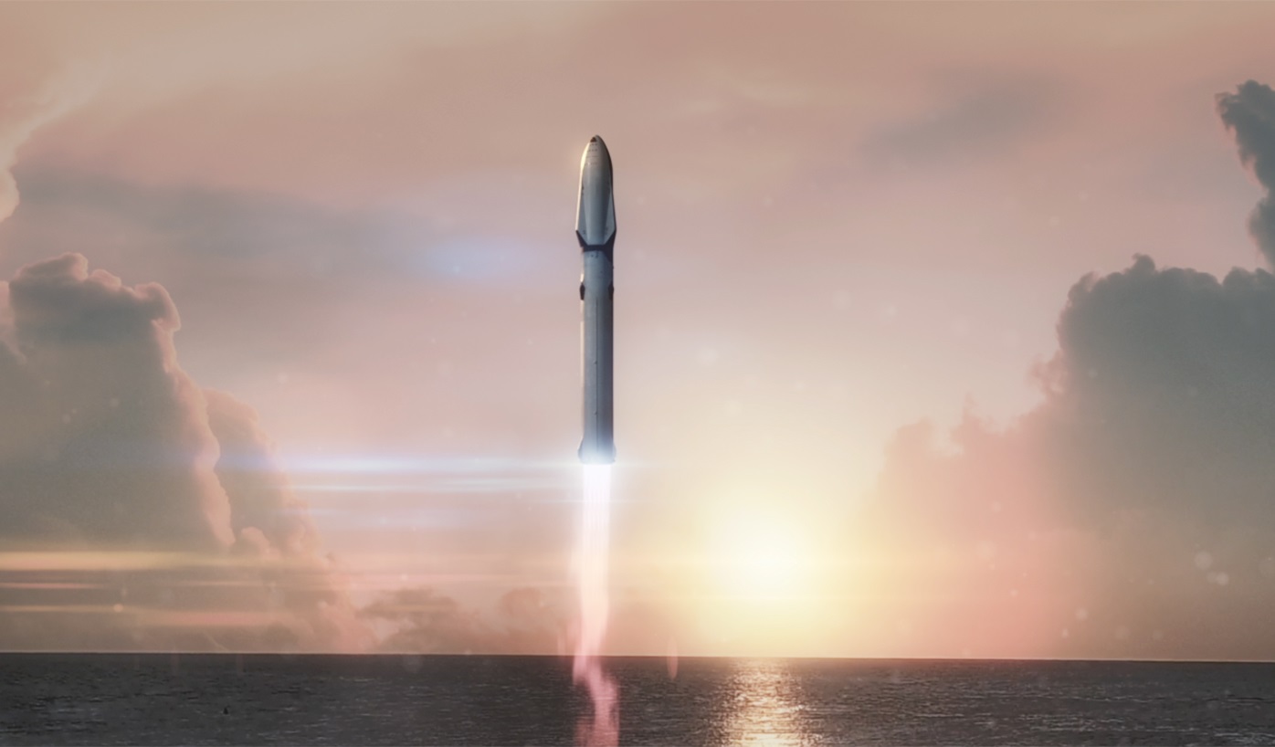 Image - Spacex - Elon Musk's Concept Rocket - 1396x818 Wallpaper ...
