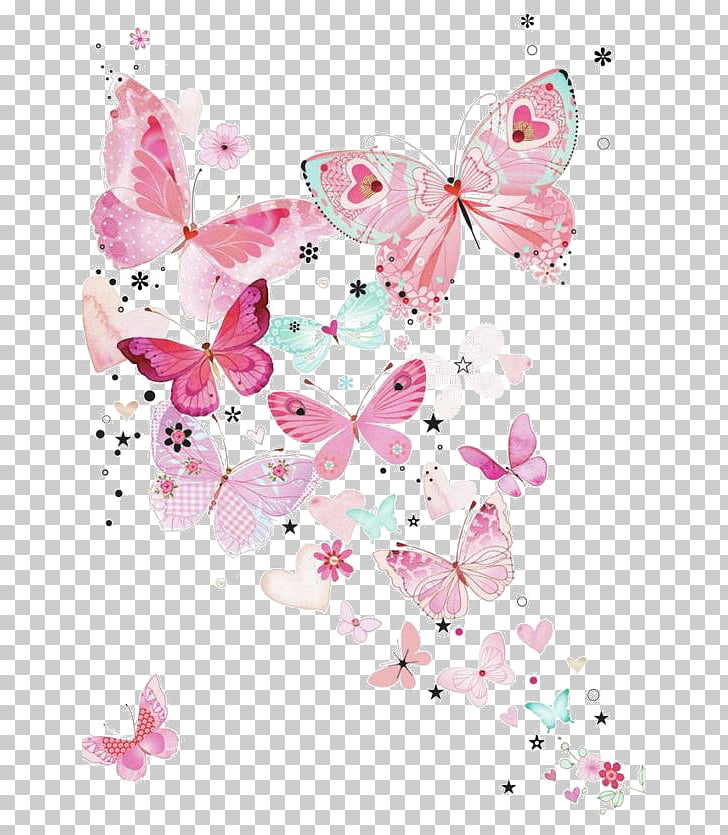 Pink Butterfly Png Transparent - 728x835 Wallpaper - teahub.io