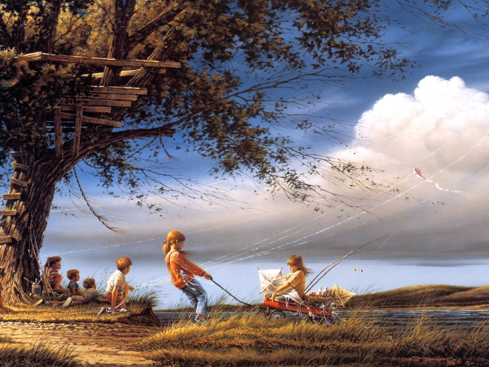 Terry Redlin Spring Fever - 1600x1200 Wallpaper - teahub.io