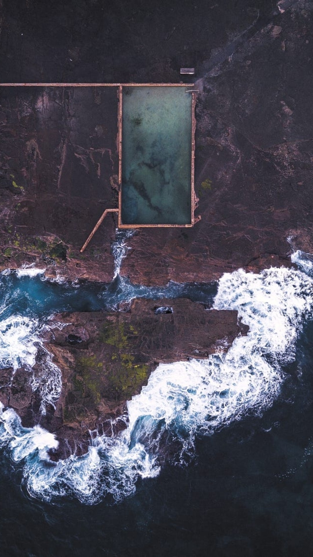 Aerial View, Coast, Waves, Ocean, Drone - Drone - 1080x1920 Wallpaper ...