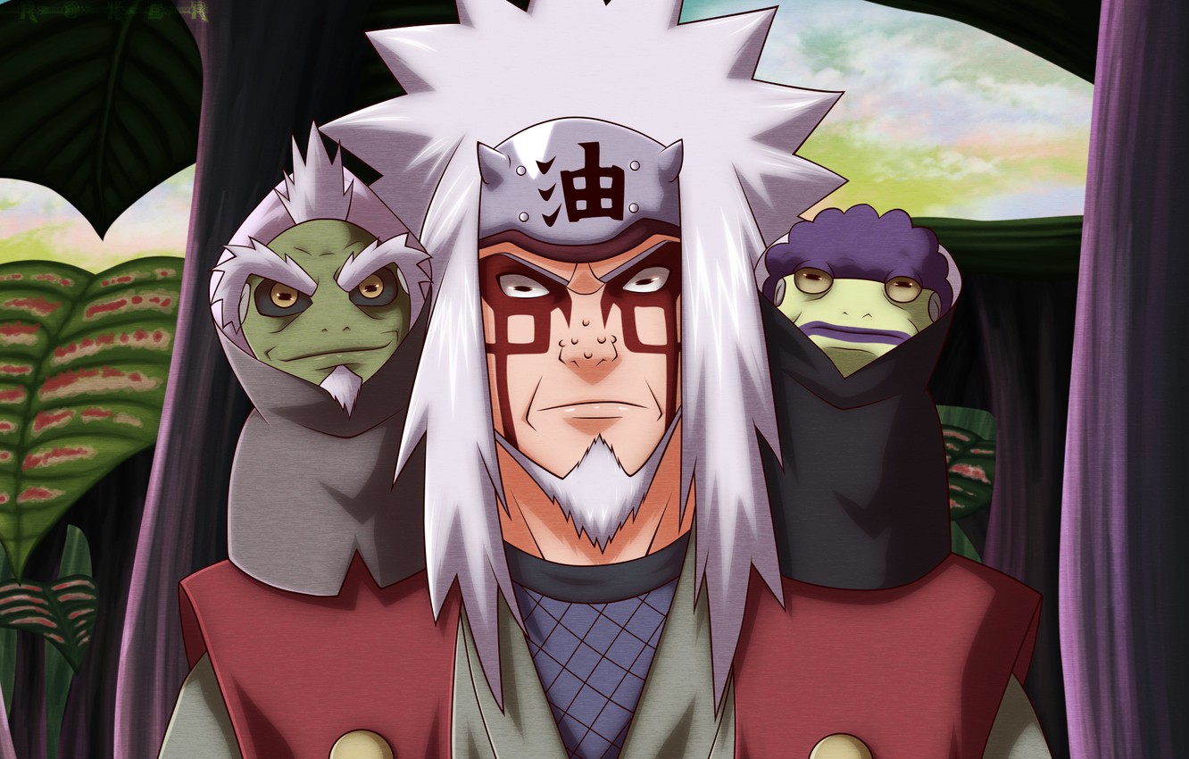 Photo Wallpaper Naruto, Naruto, Toad, Jiraiya - Jiraiya Sannin ...