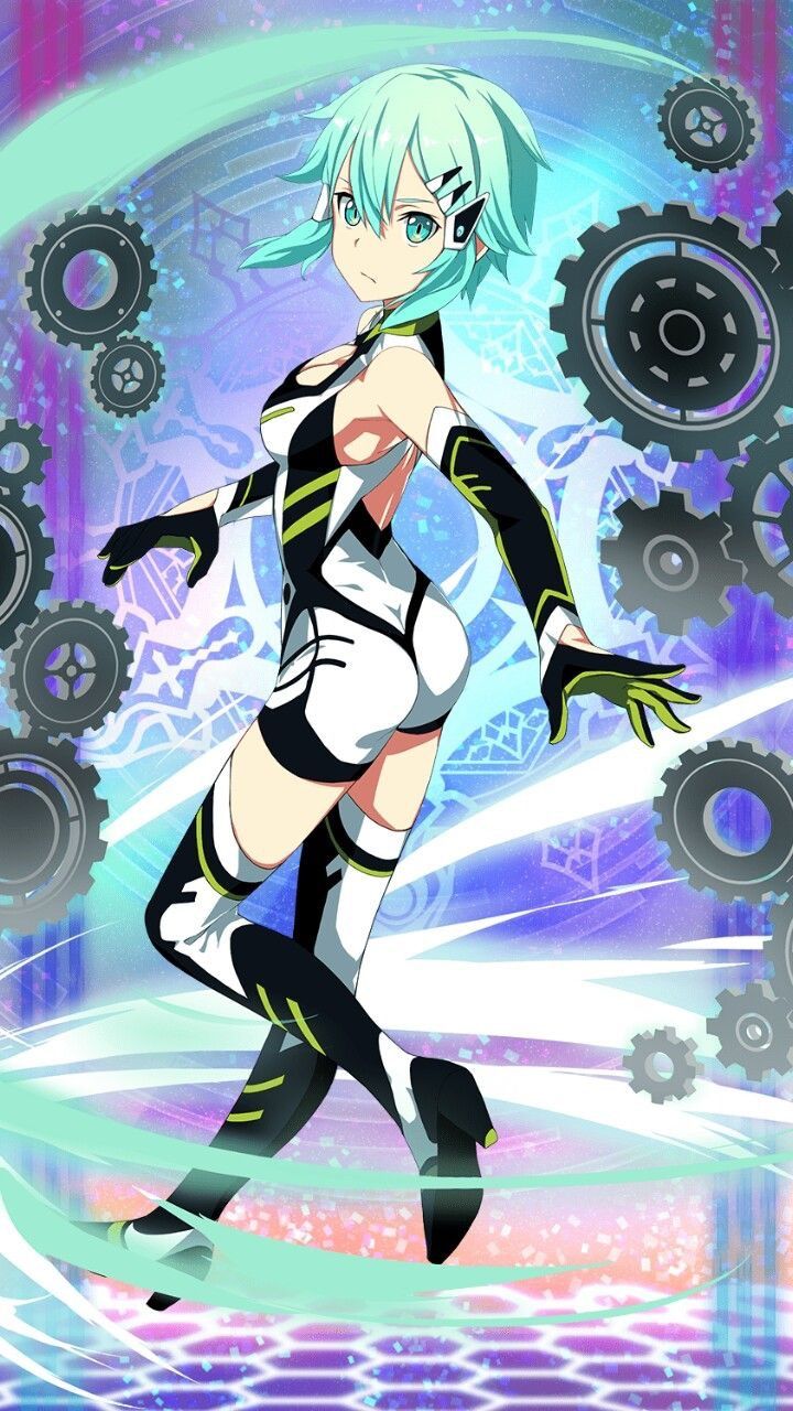 Sinon Sexy Wallpaper Sao Memory Defrag Sinon 720x1280 Wallpaper