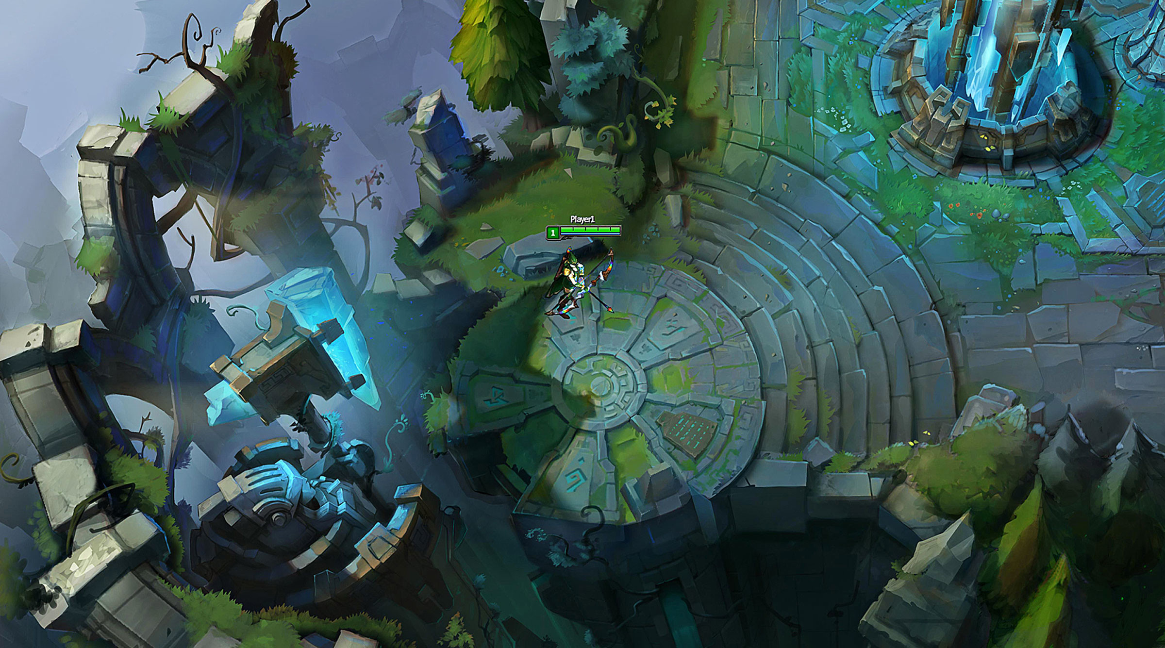 2400x1335, Summoners Rift Blue Base Concept Art League - Summoner's ...
