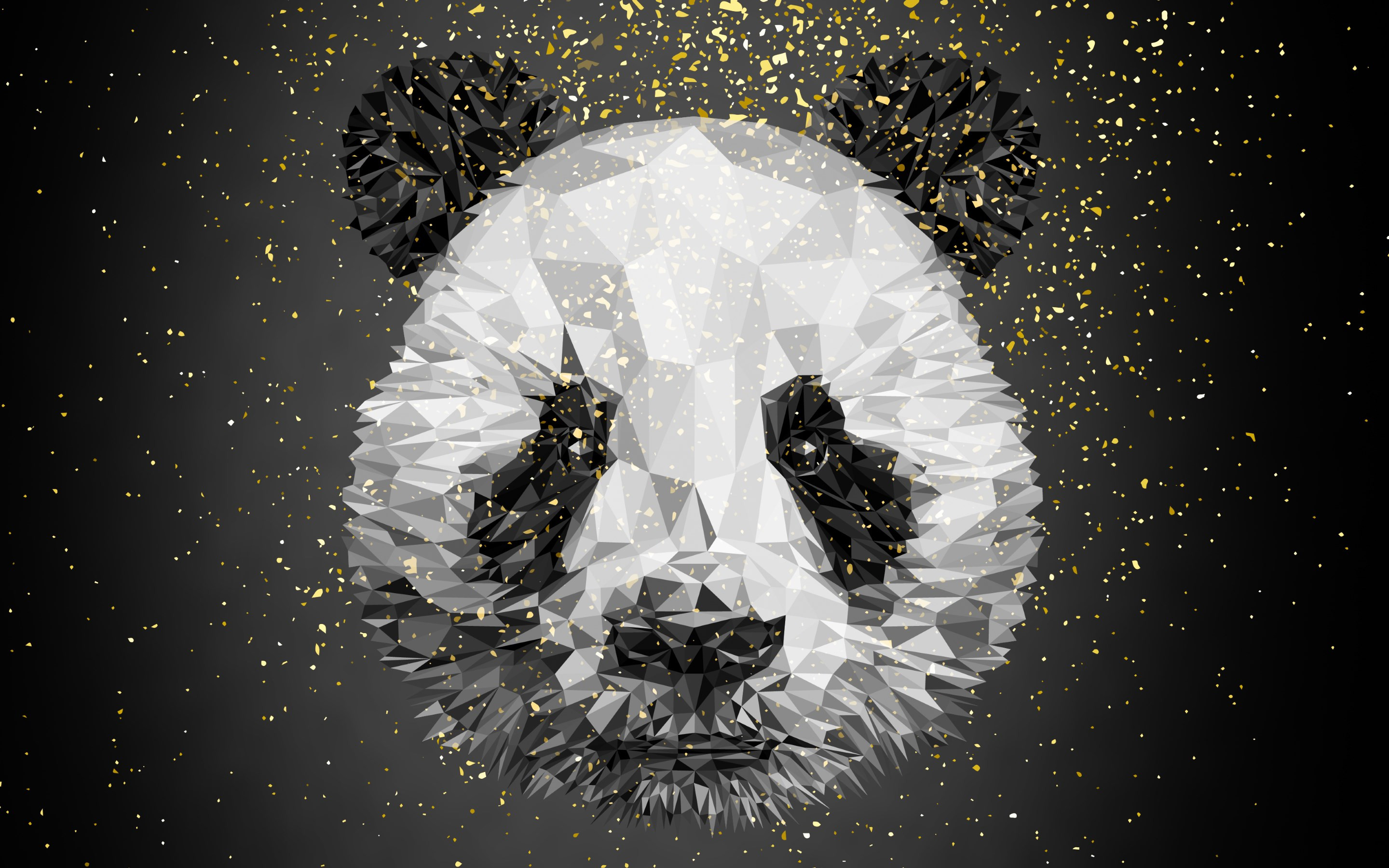 Panda Bear Illustration Wallpaper - Designer Panda - 2880x1800 ...
