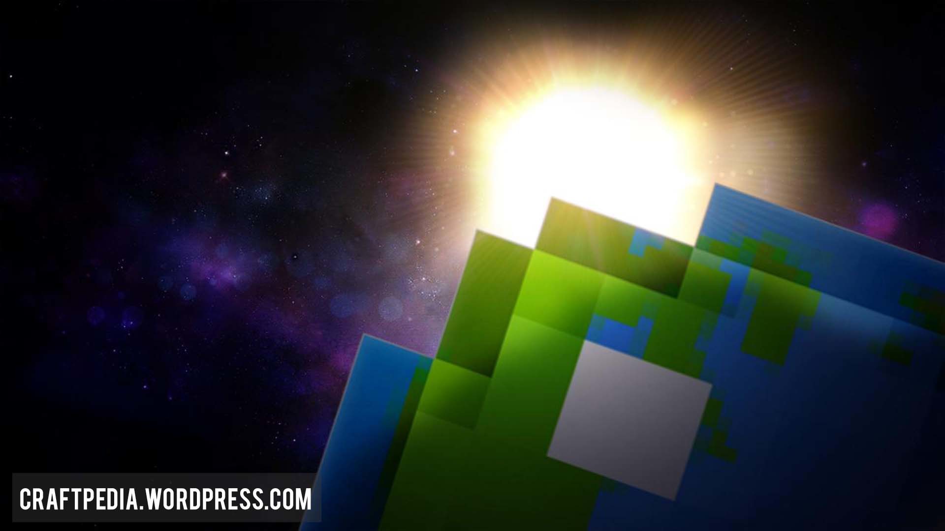 Planet Minecraft Universe Desktop Wallpaper Space Sunshine - Minecraft ...