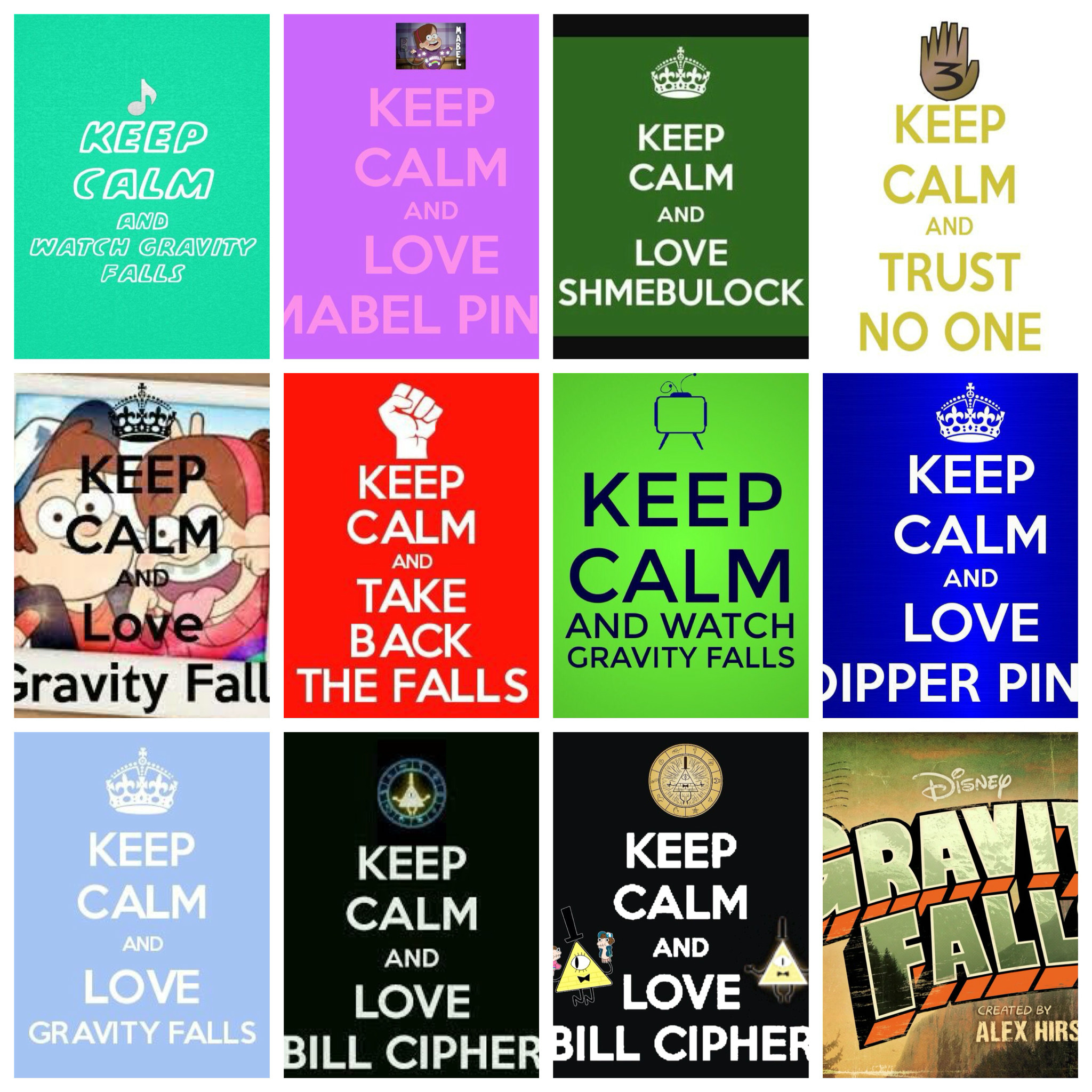 Keep Calm Gravity Falls - 2048x2048 Wallpaper - teahub.io