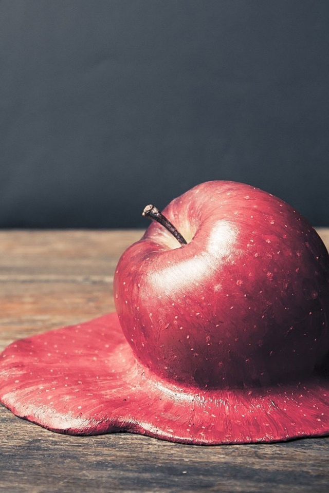 Melting Apple - 640x960 Wallpaper - teahub.io