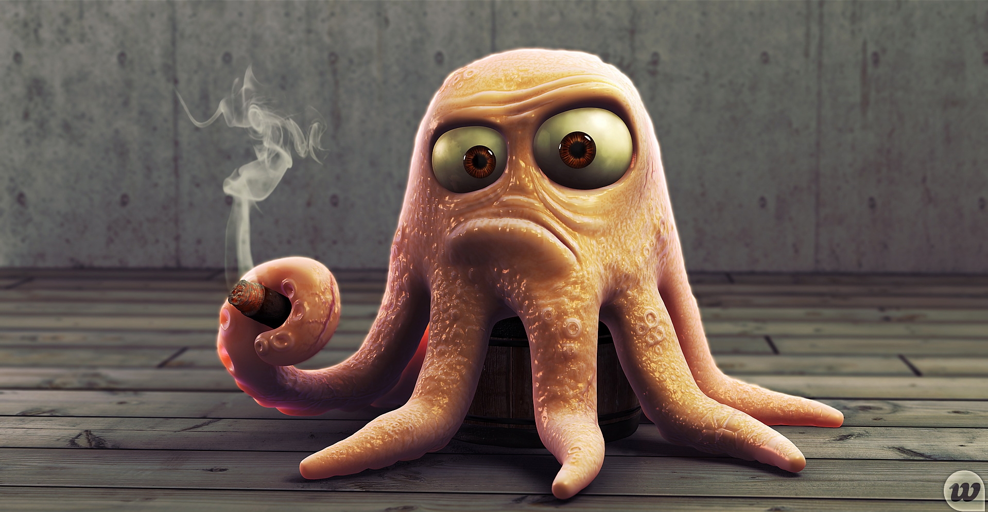 Grumpy Octopus - 1919x995 Wallpaper - teahub.io