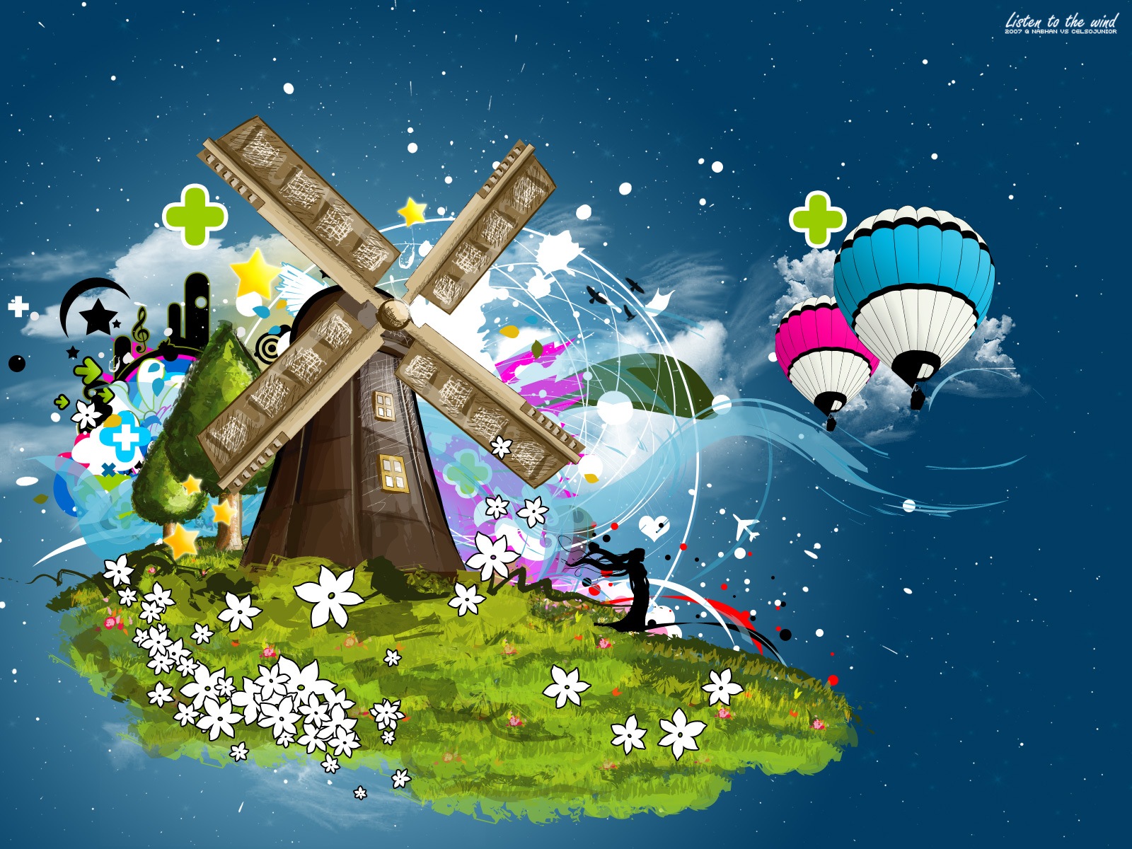 Cartoon Windmill - 1600x1200 Wallpaper - teahub.io