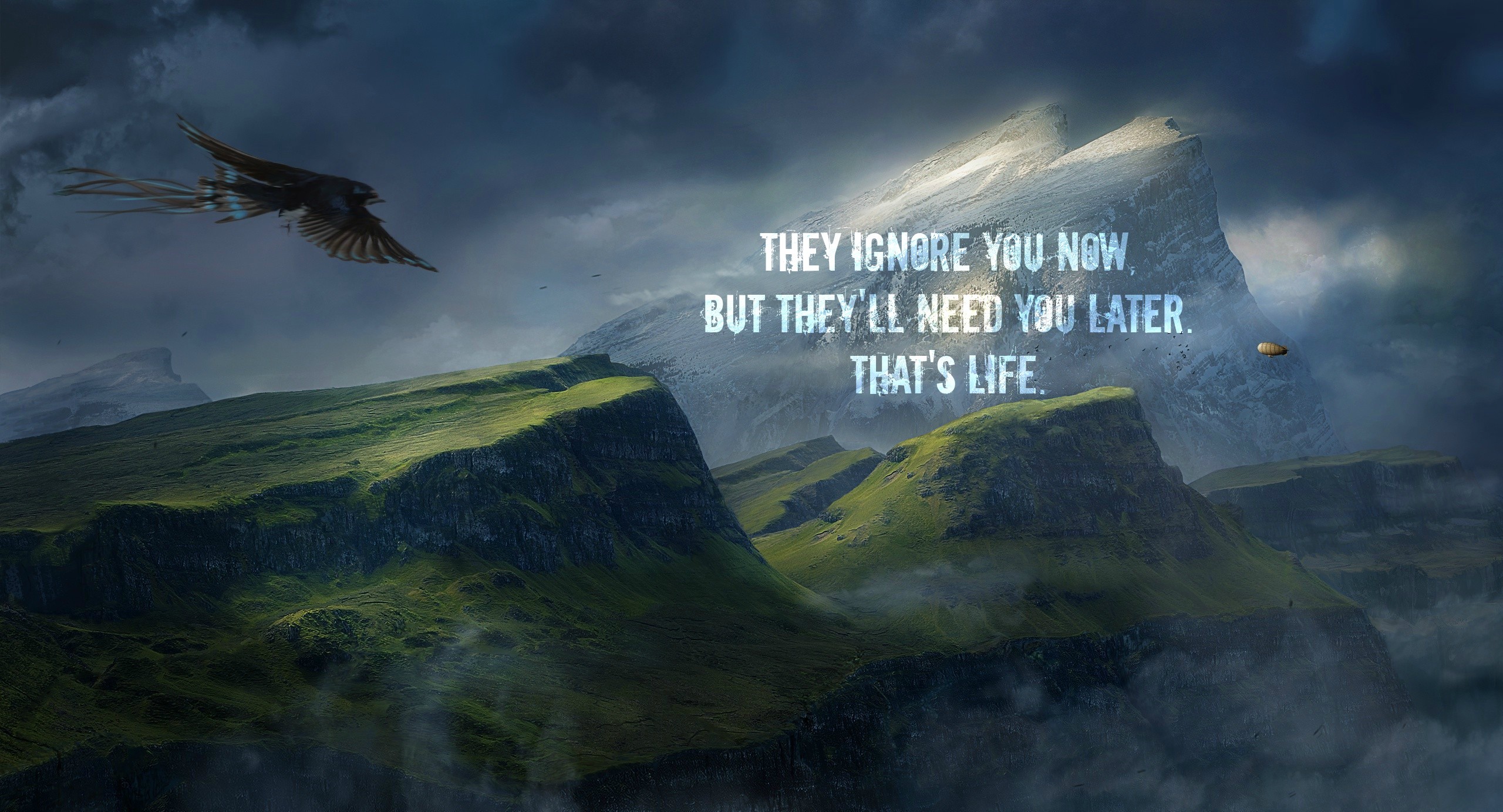 Quote Landscape - 2560x1383 Wallpaper - teahub.io
