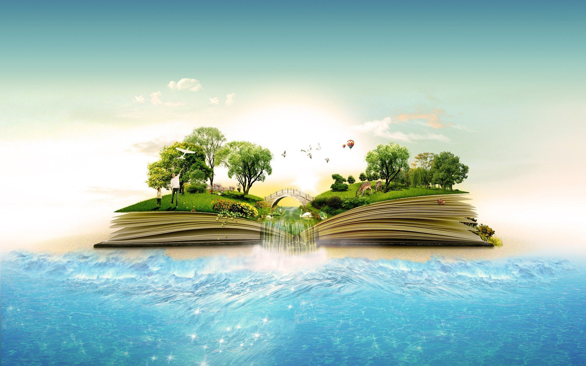 World In A Book - 1920x1200 Wallpaper - teahub.io