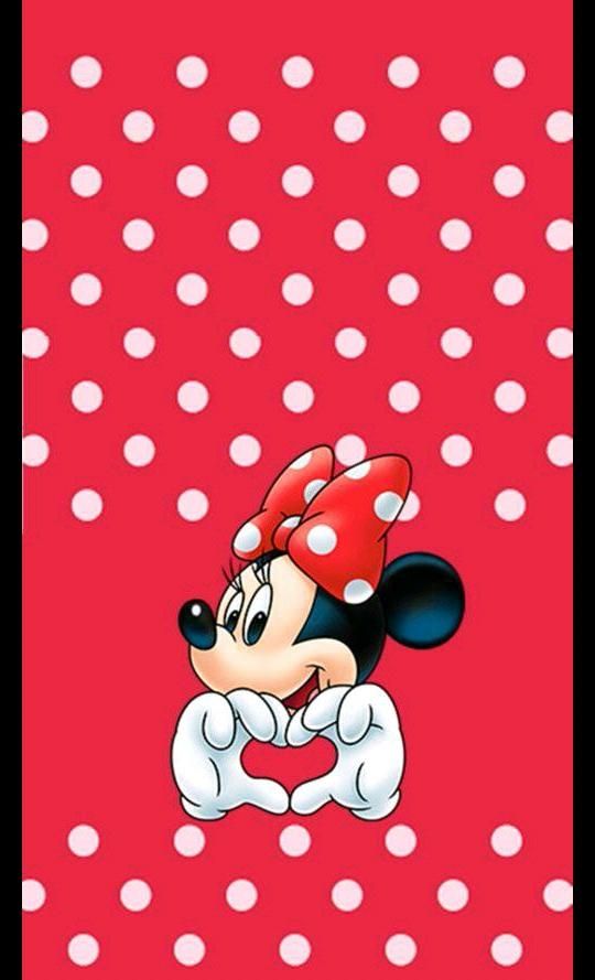 Birthday Background Minnie Mouse Merah - 540x889 Wallpaper - teahub.io