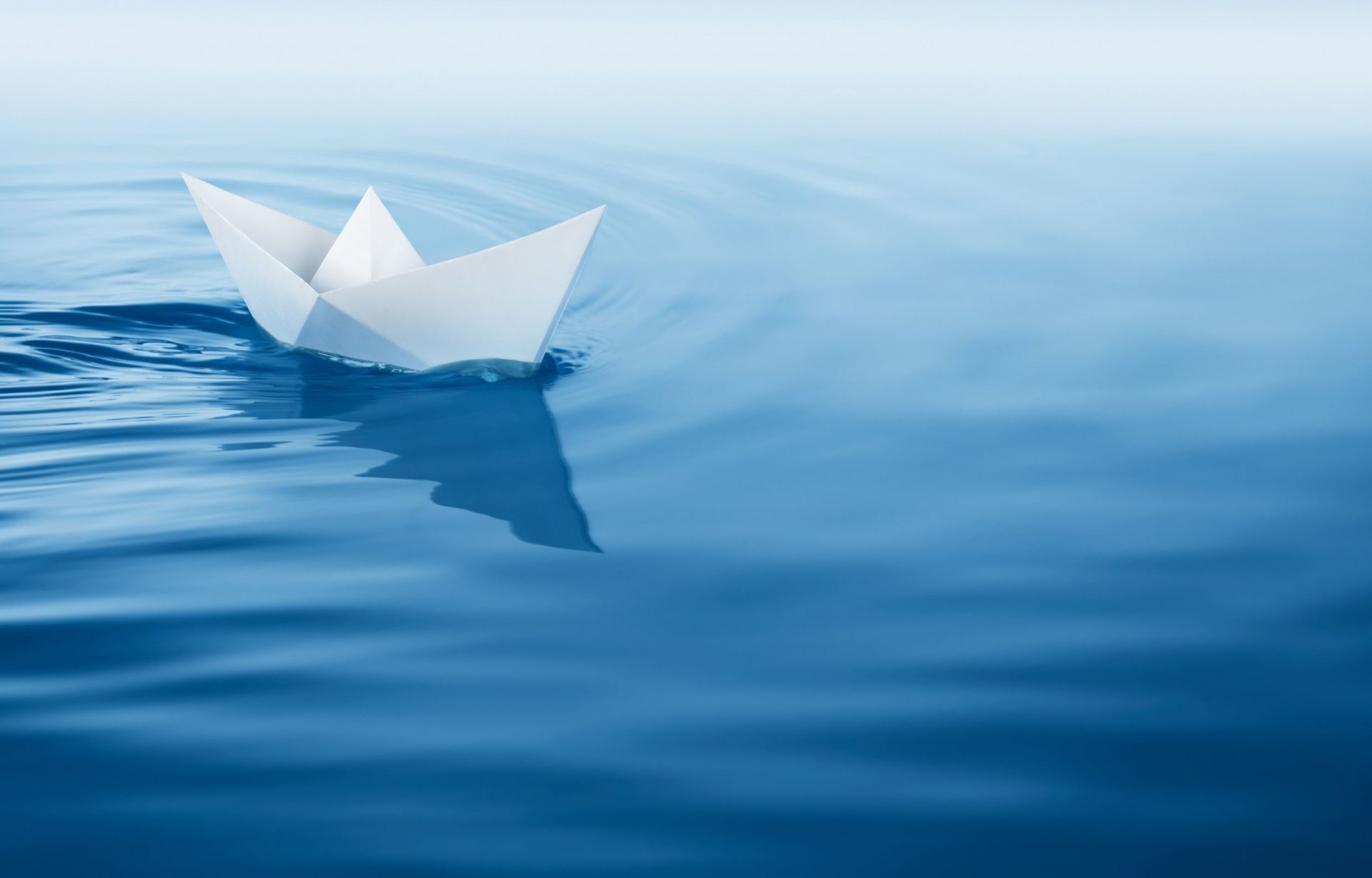 Free Paper Boat Wallpaper - Paper Boat On Ocean - 1920x1229 Wallpaper ...