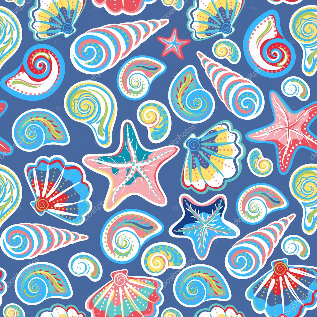 Repeated Pattern Sea Shell - 1024x1024 Wallpaper - teahub.io