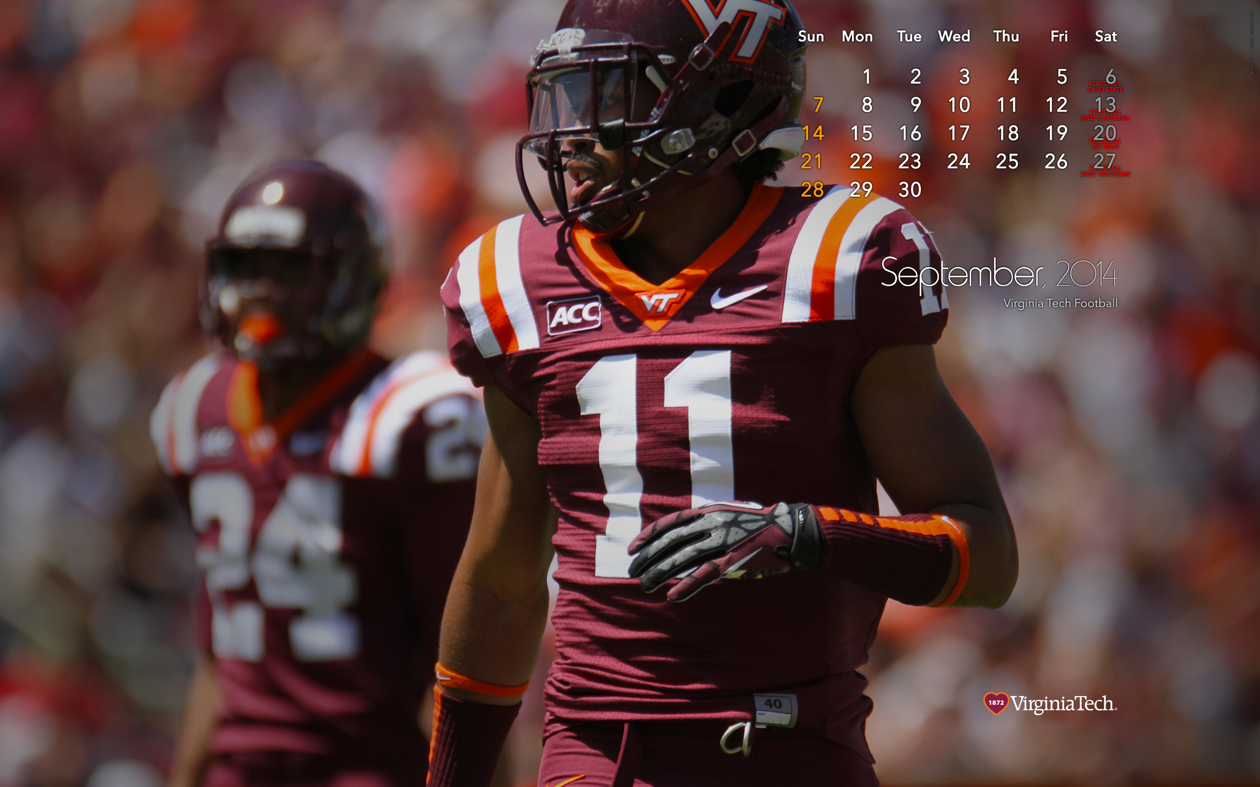 Background Virginia Tech Football - 2560x1600 Wallpaper - teahub.io